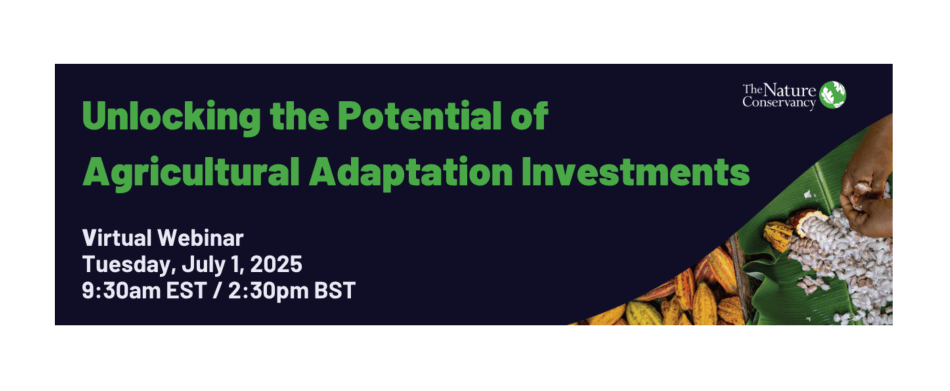 Unlocking the potential of agricultural adaptation investments ...